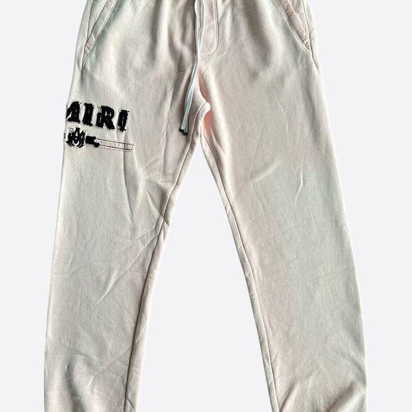 AMIRI | Pants | Amiri Pink Black Ma Bar Logo Sweatpants | Poshmark